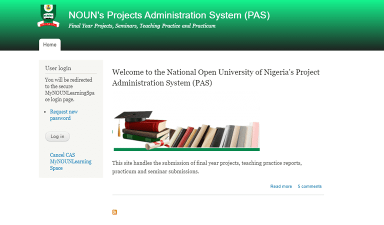 How to upload NOUN project & seminar online - NounGeeks