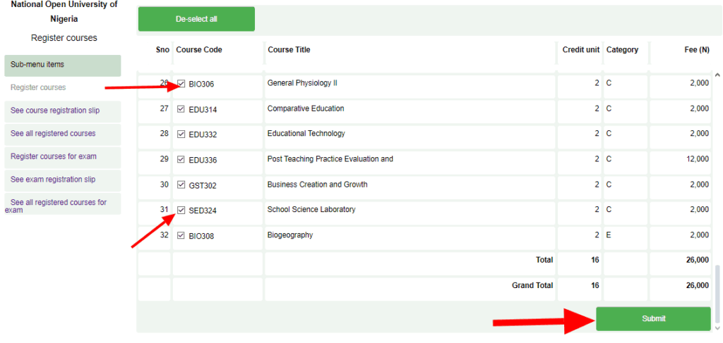 How To Register NOUN Courses and Exams - NounGeeks